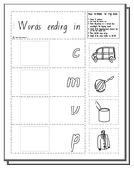 Words and Pictures: can, man, pan, fan, English skills online ...